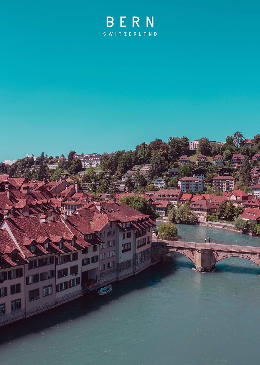 'Bern ' Poster, picture, metal print, paint by Travel Addict | Displate