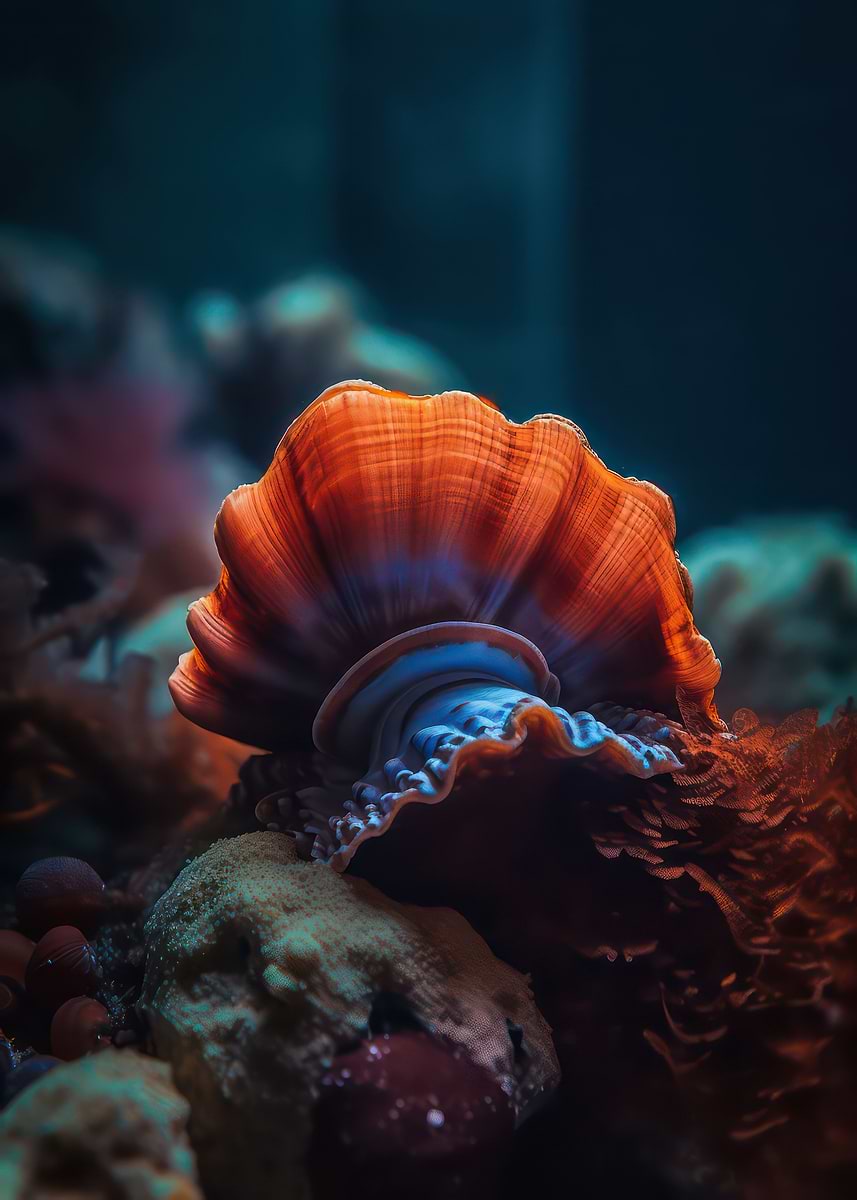 'Shell of a clam' Poster, picture, metal print, paint by Zooscape ...