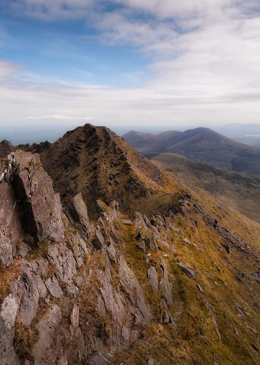 'Sharp mountain ridge' Poster, picture, metal print, paint by ...