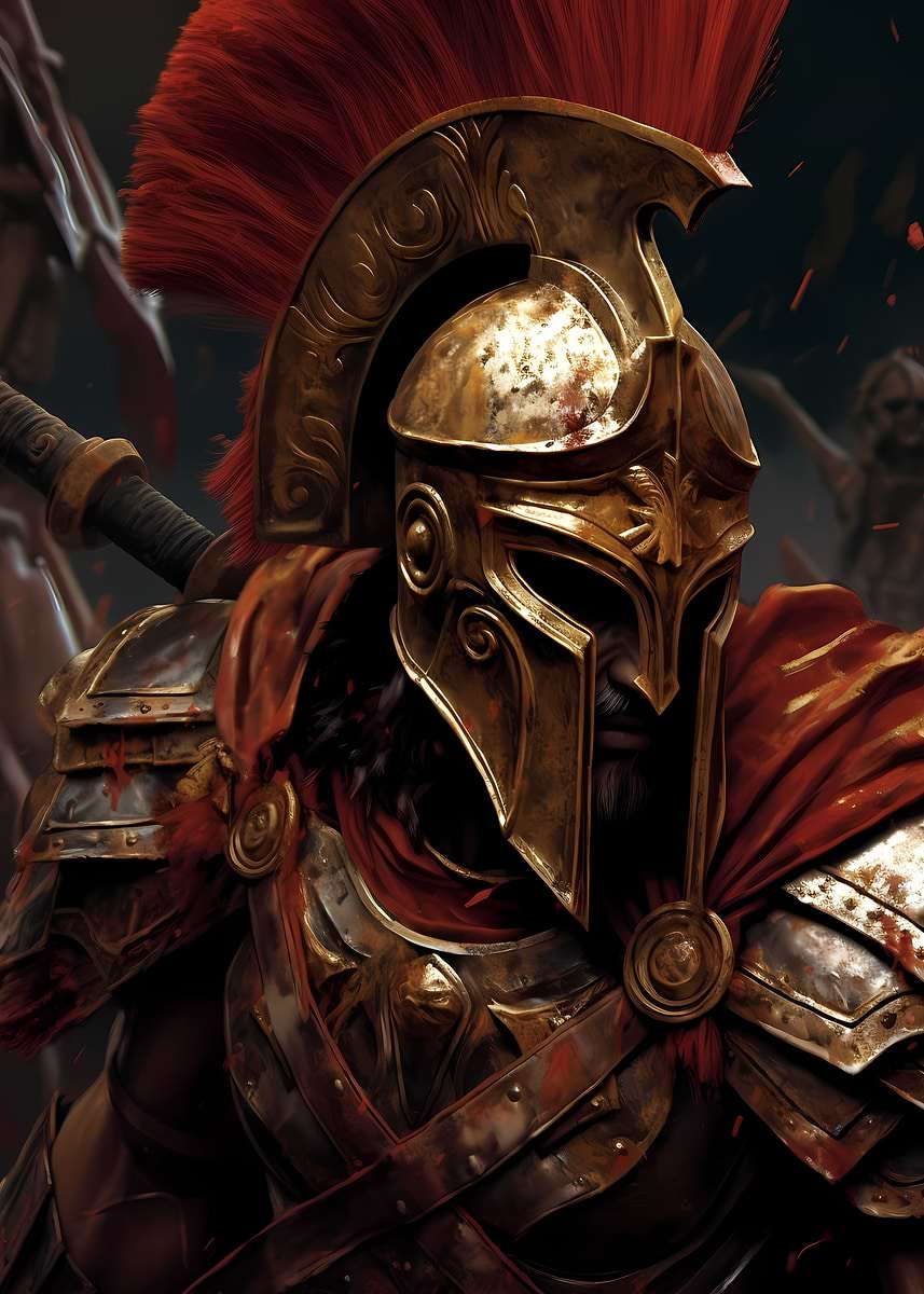 'Leonidas Painting' Poster, picture, metal print, paint by ...