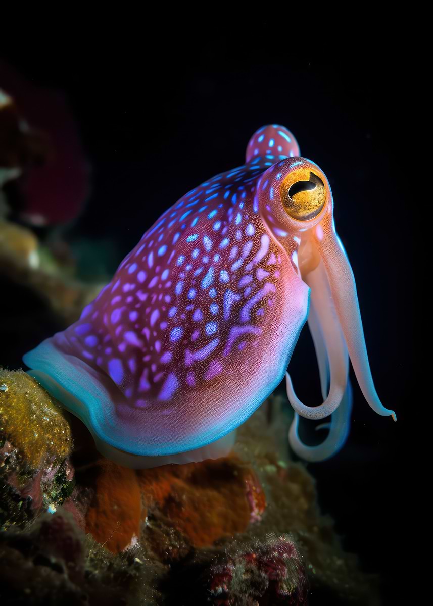 'Elegant squid' Poster, picture, metal print, paint by Zooscape ...