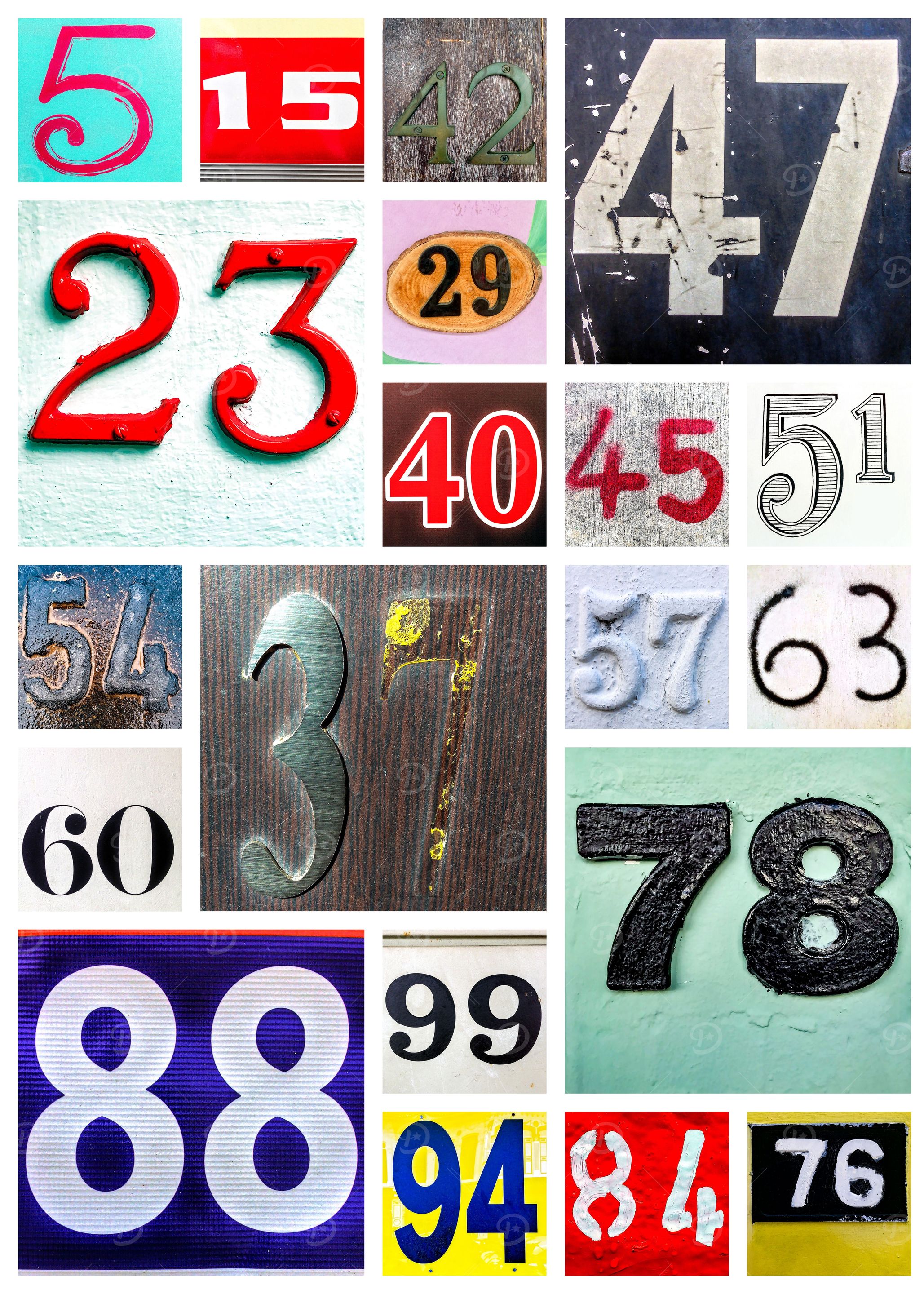 'Singapore Found Numbers' Poster, picture, metal print, paint by John ...