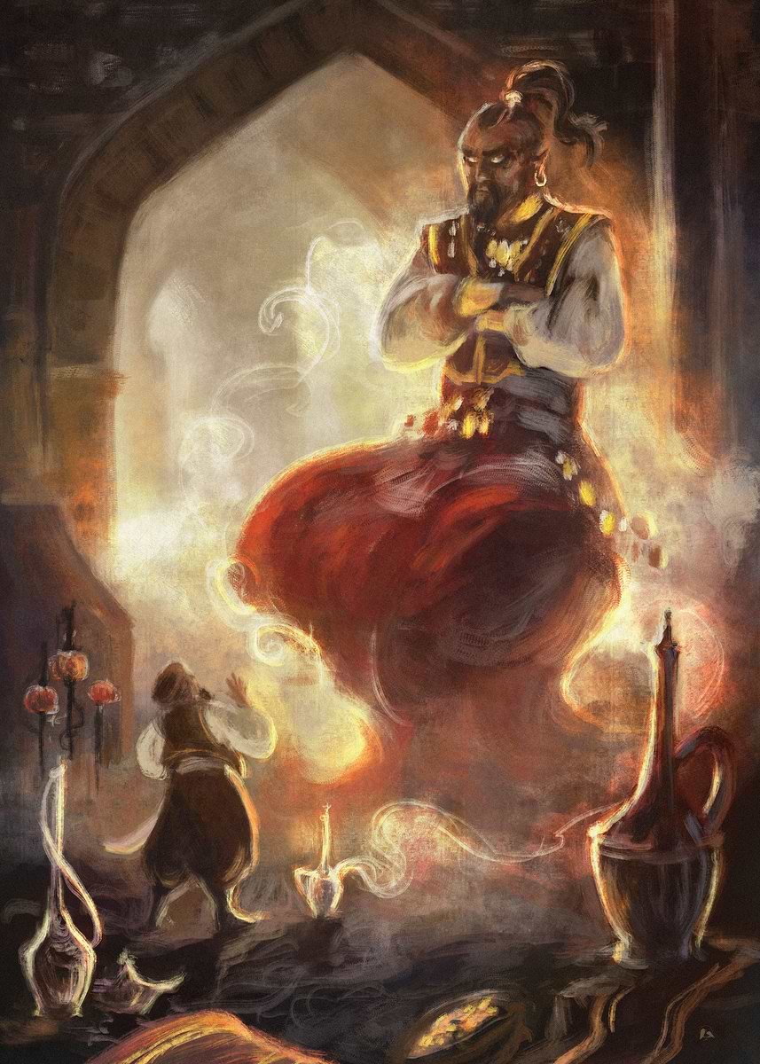 'JINN' Poster, picture, metal print, paint by Alessia H Valastro | Displate