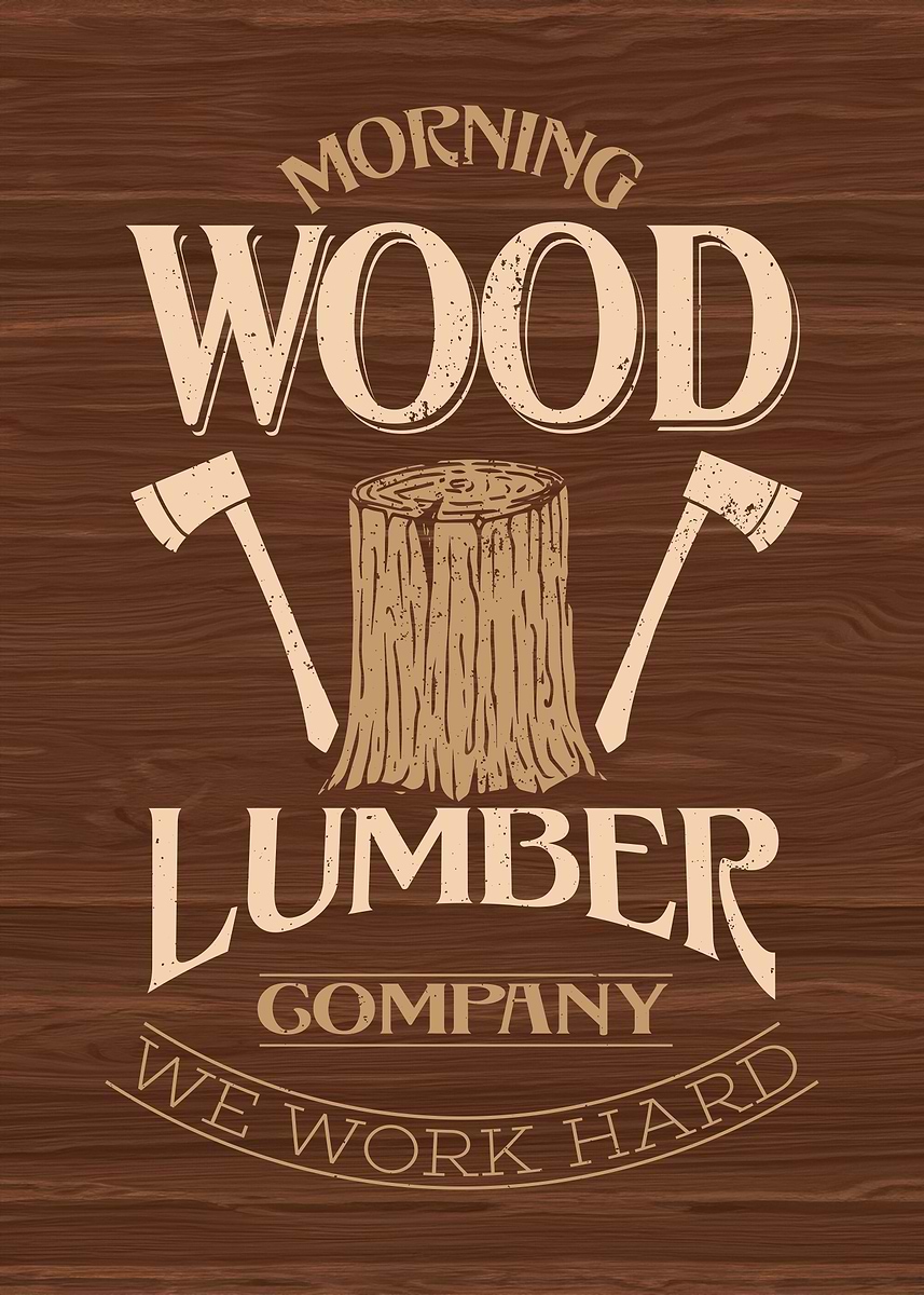 'Woodworker Morning Wood' Poster, picture, metal print, paint by ...
