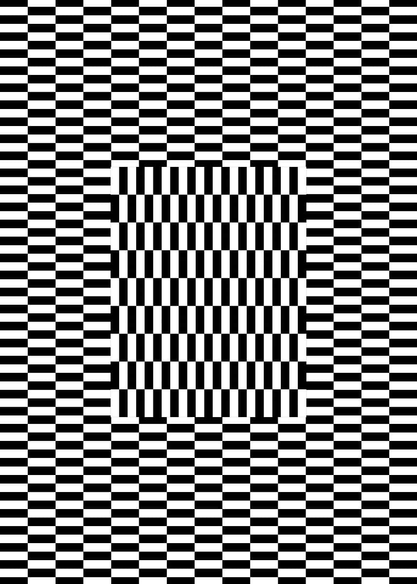 'Square Anomalous Illusion' Poster, picture, metal print, paint by ...
