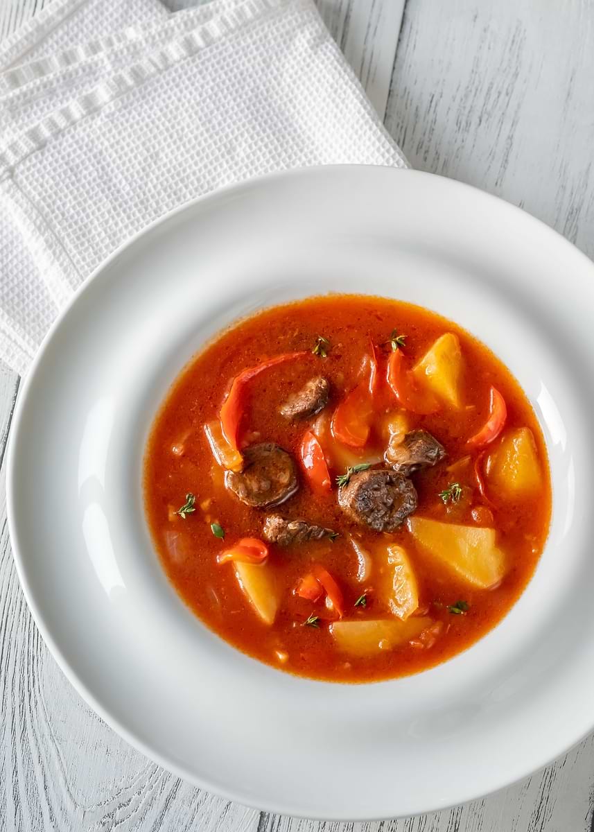 'Potato chorizo stew' Poster, picture, metal print, paint by Oleksandr ...