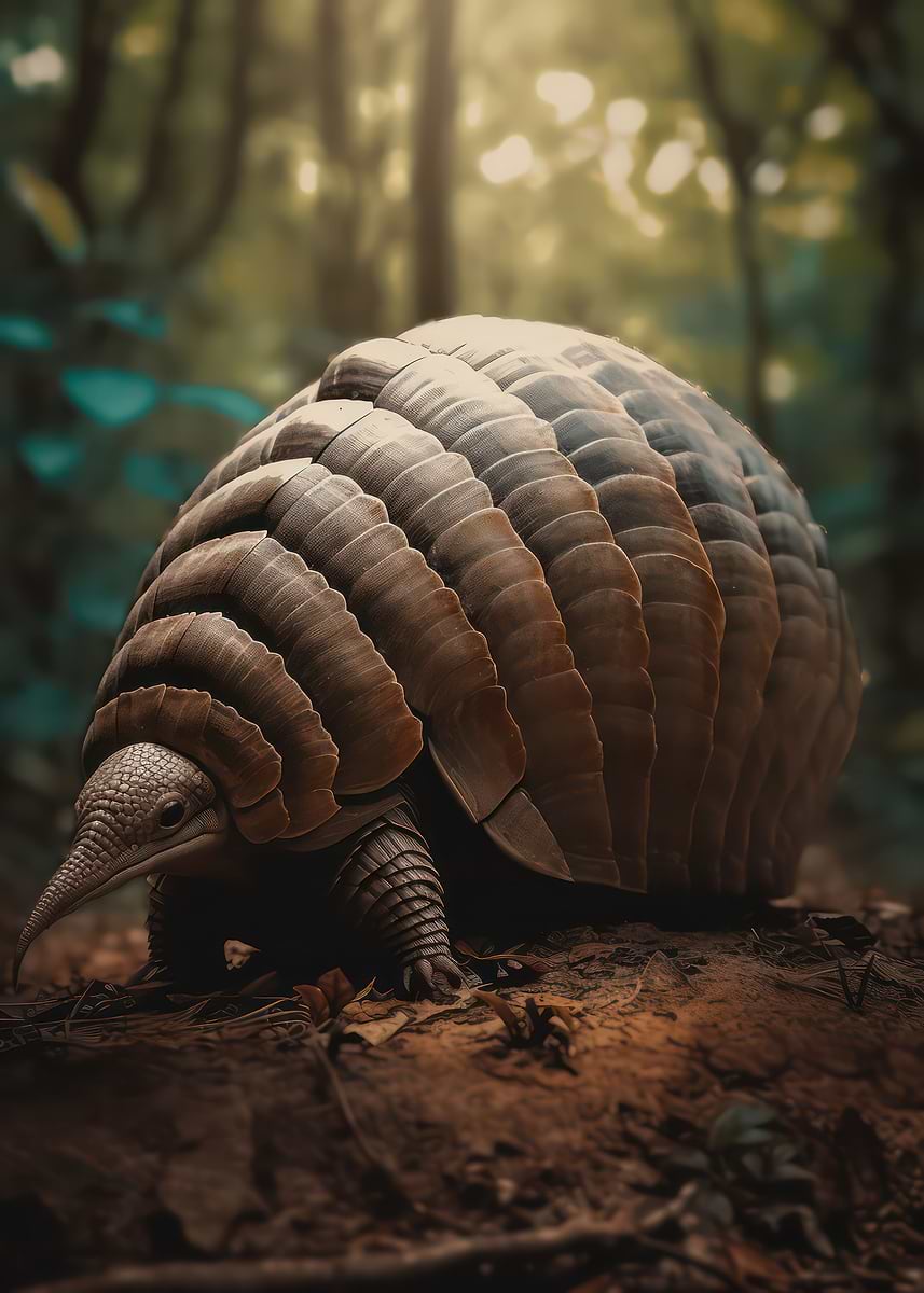 'Unique Armadillo' Poster, picture, metal print, paint by Zooscape ...