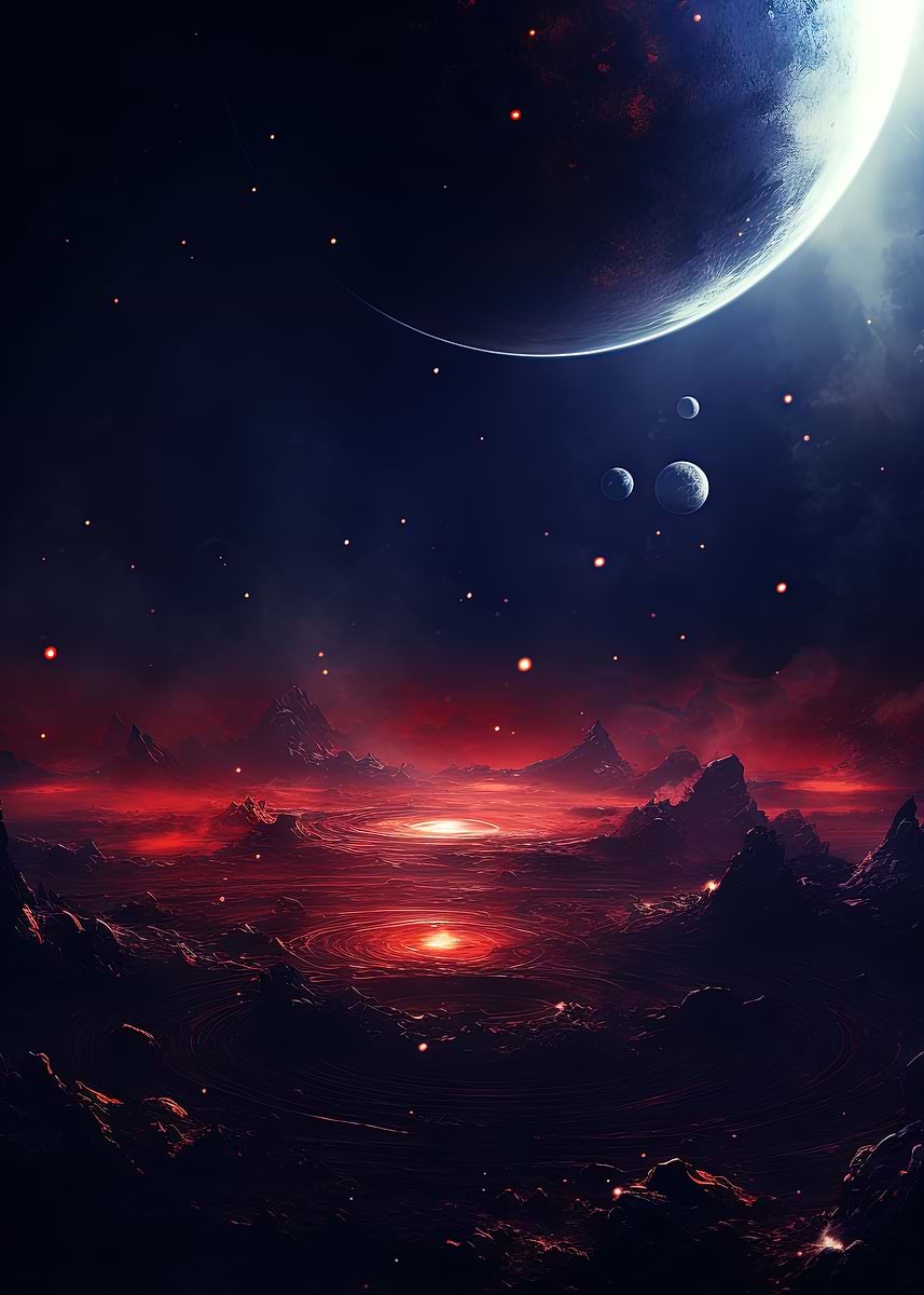 'Astral Edge of Infinity' Poster, picture, metal print, paint by ...