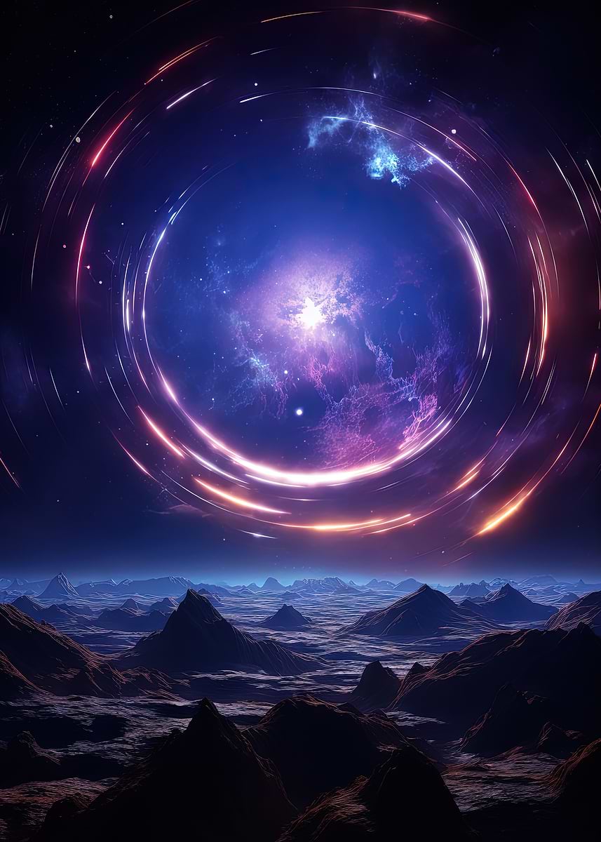 'Unknown Galaxy Gates' Poster, picture, metal print, paint by ...