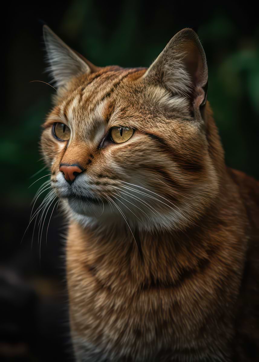 'Majestic wildcat' Poster, picture, metal print, paint by Zooscape ...