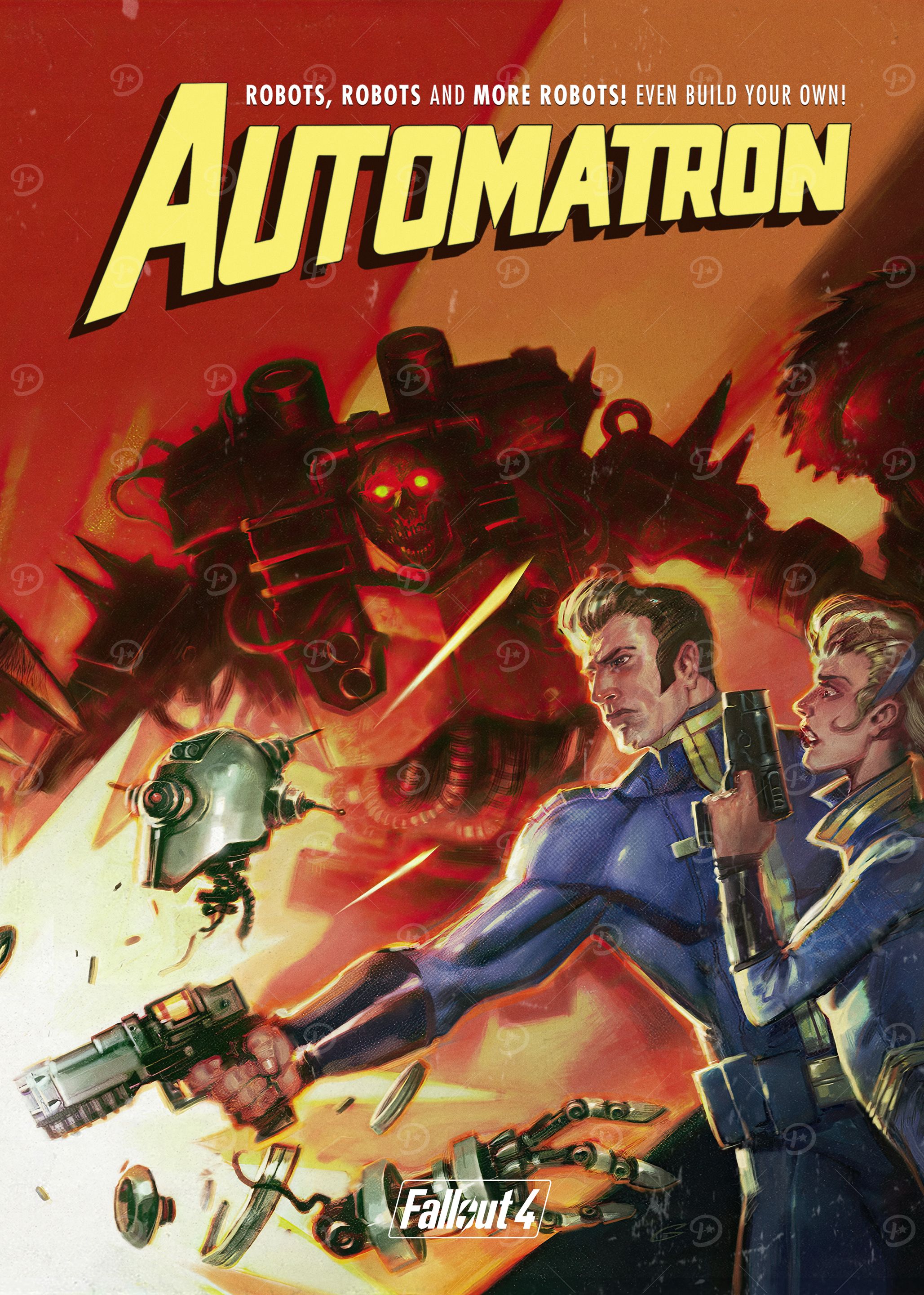 'Automatron' Poster, picture, metal print, paint by Fallout | Displate