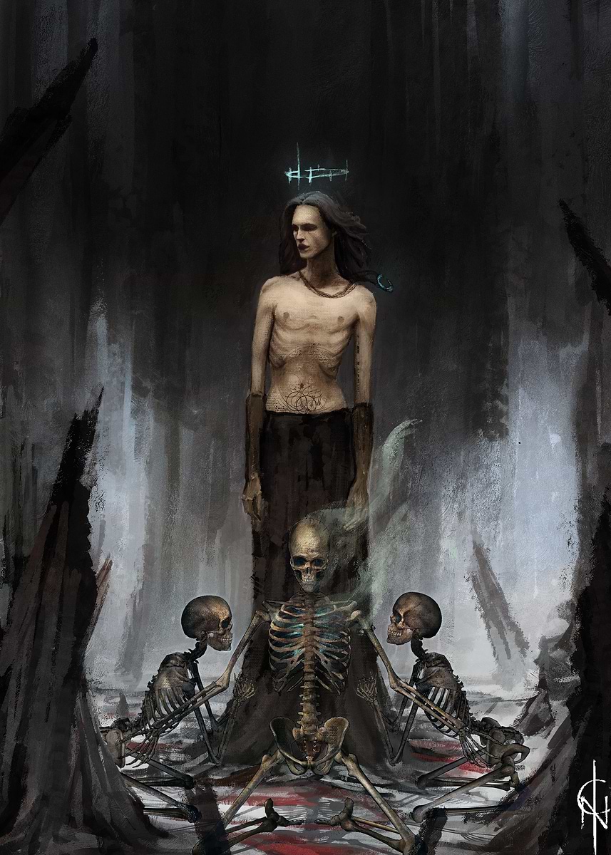 'Necro' Poster, picture, metal print, paint by chrisnazgul | Displate