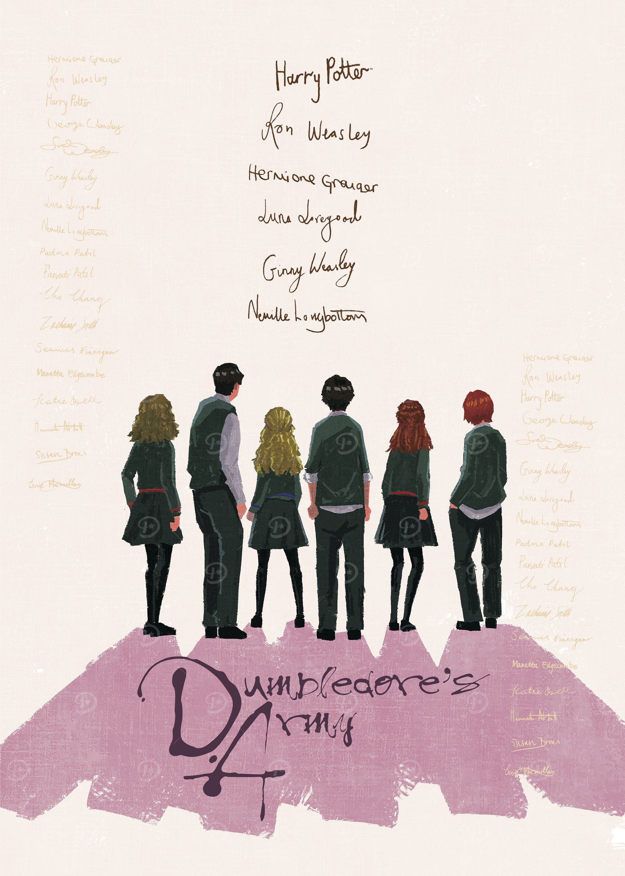 'Dumbledore's Army' Poster, picture, metal print, paint by Wizarding ...