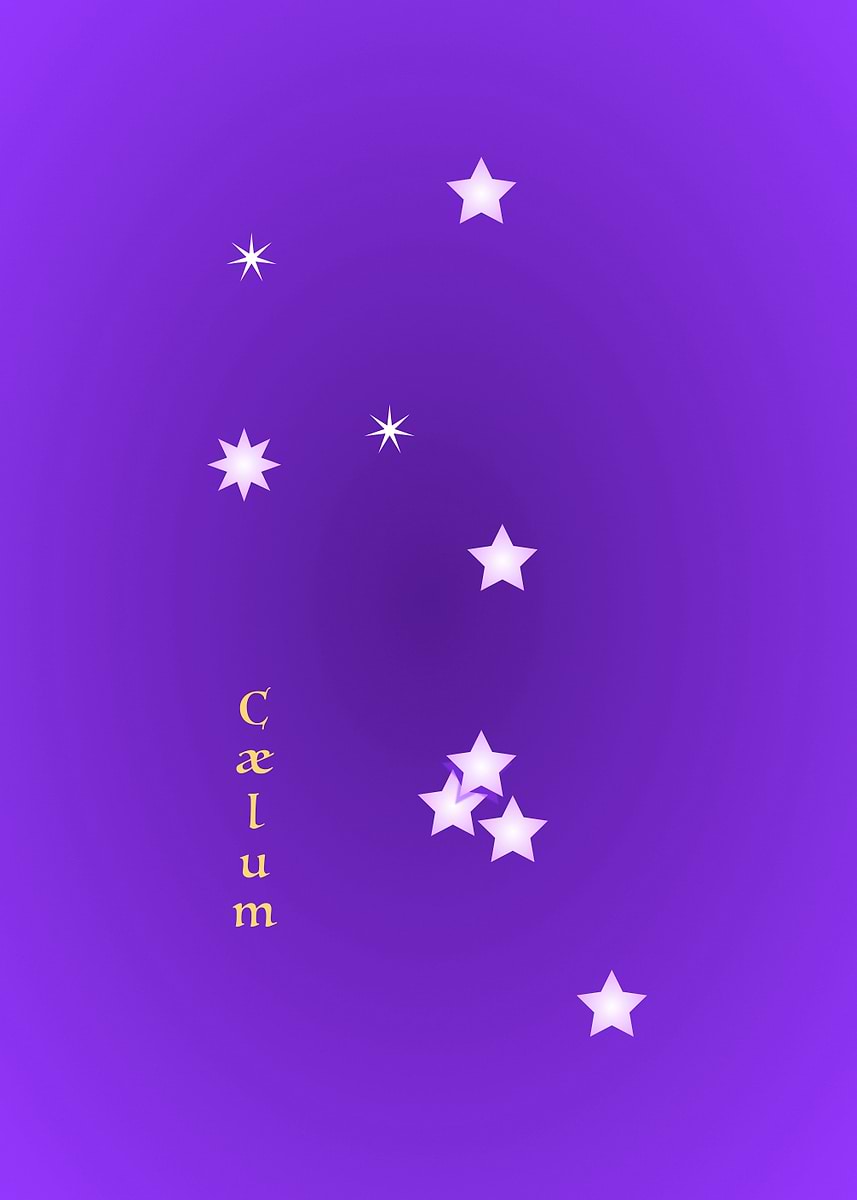 'Constellation CAELUM' Poster, picture, metal print, paint by Elisabeth ...
