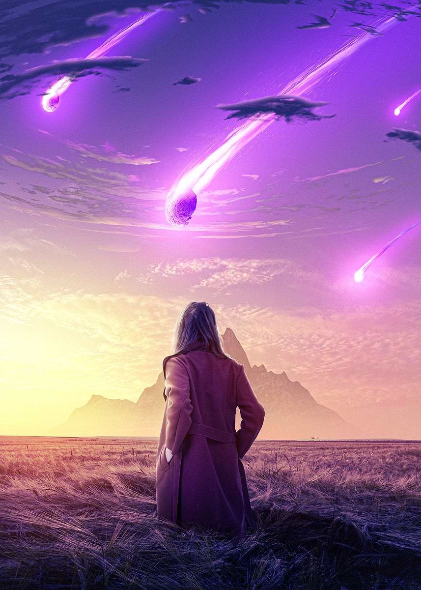 'Meteor Shower' Poster, picture, metal print, paint by peyton robertson ...