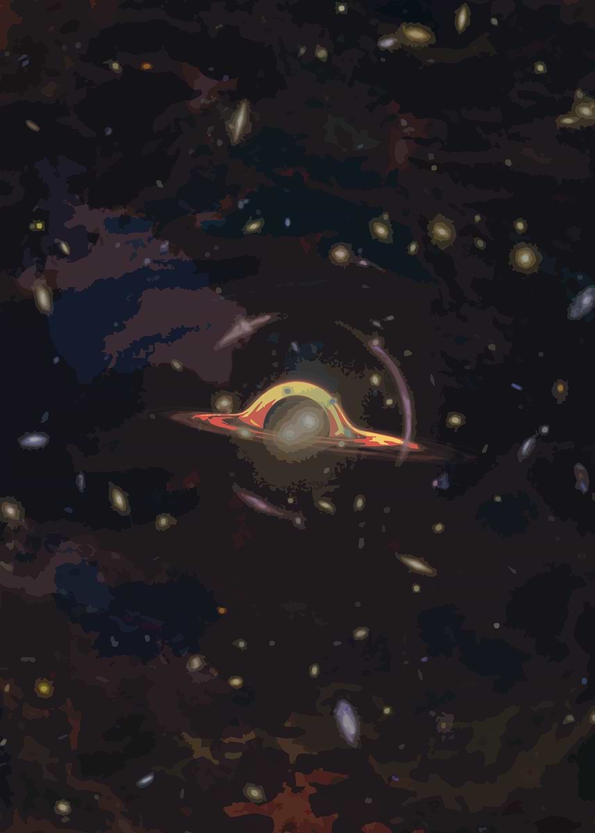 'Cosmos Series Destruction' Poster, picture, metal print, paint by ...