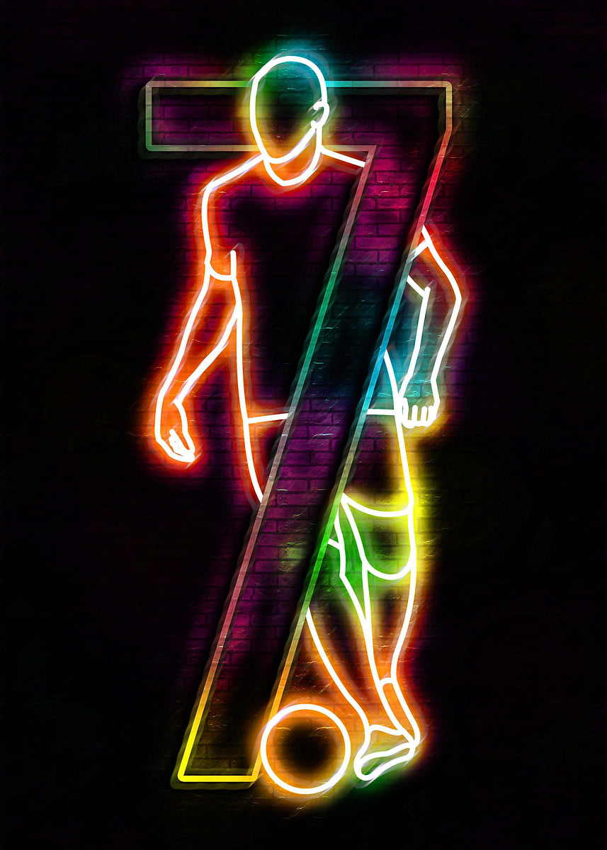 'football squad 7' Poster, picture, metal print, paint by Izmo ...