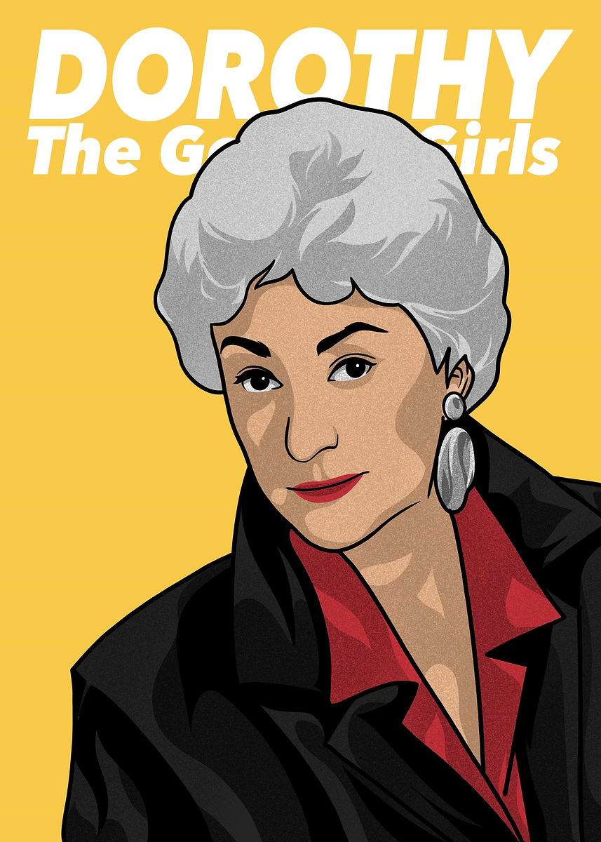 'Dorothy The Golden Girls' Poster, picture, metal print, paint by Imad ...