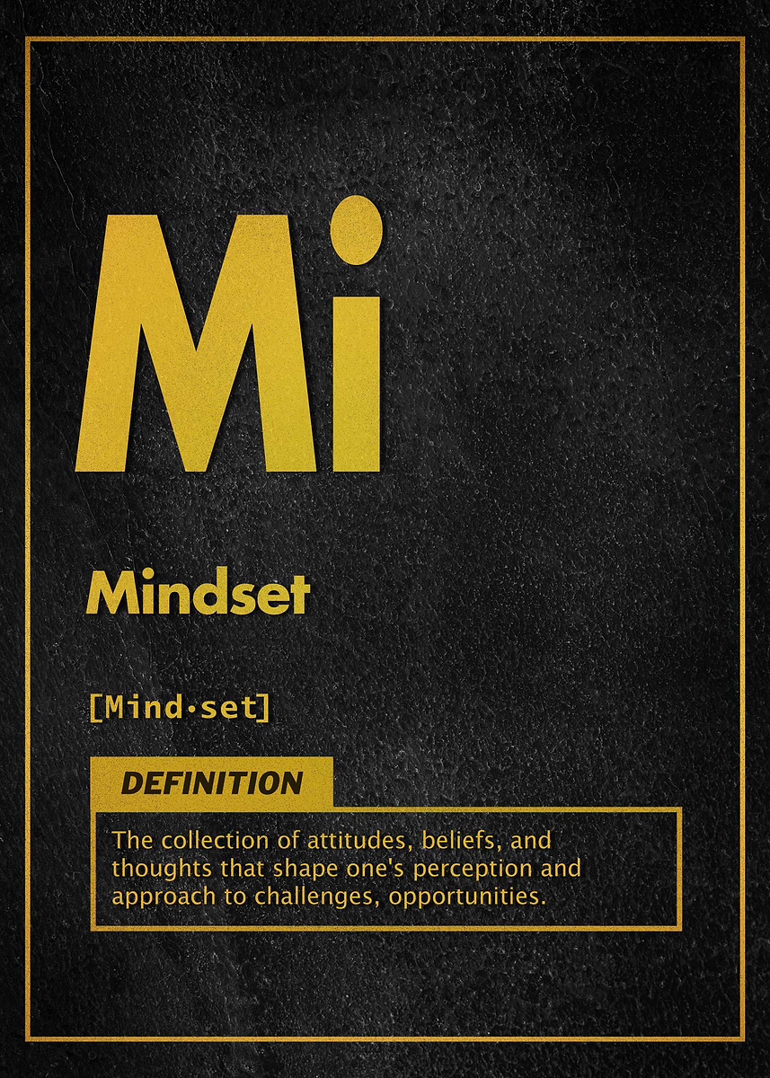 'Mindset definition' Poster, picture, metal print, paint by Definition ...