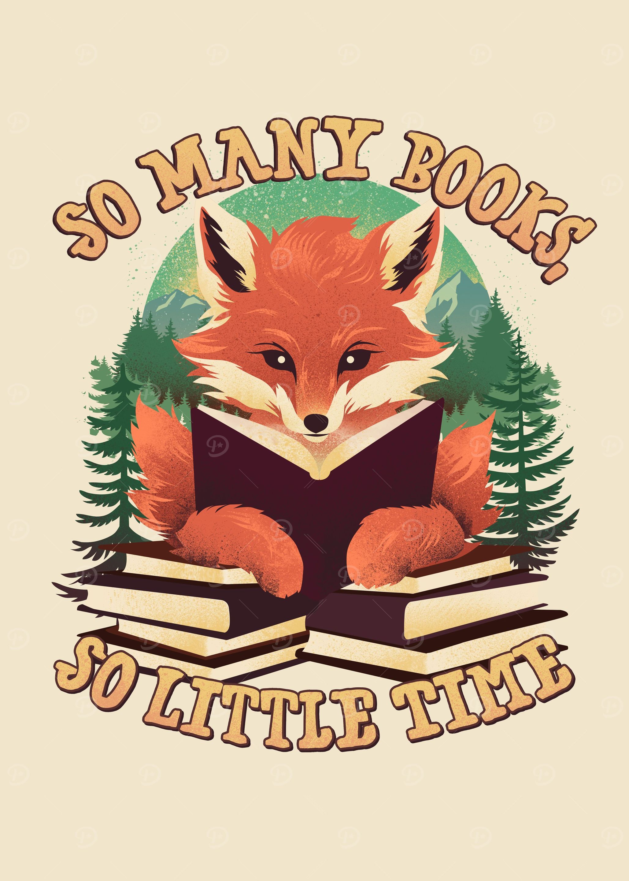 'So Many Books Little Time' Poster, picture, metal print, paint by Dan ...