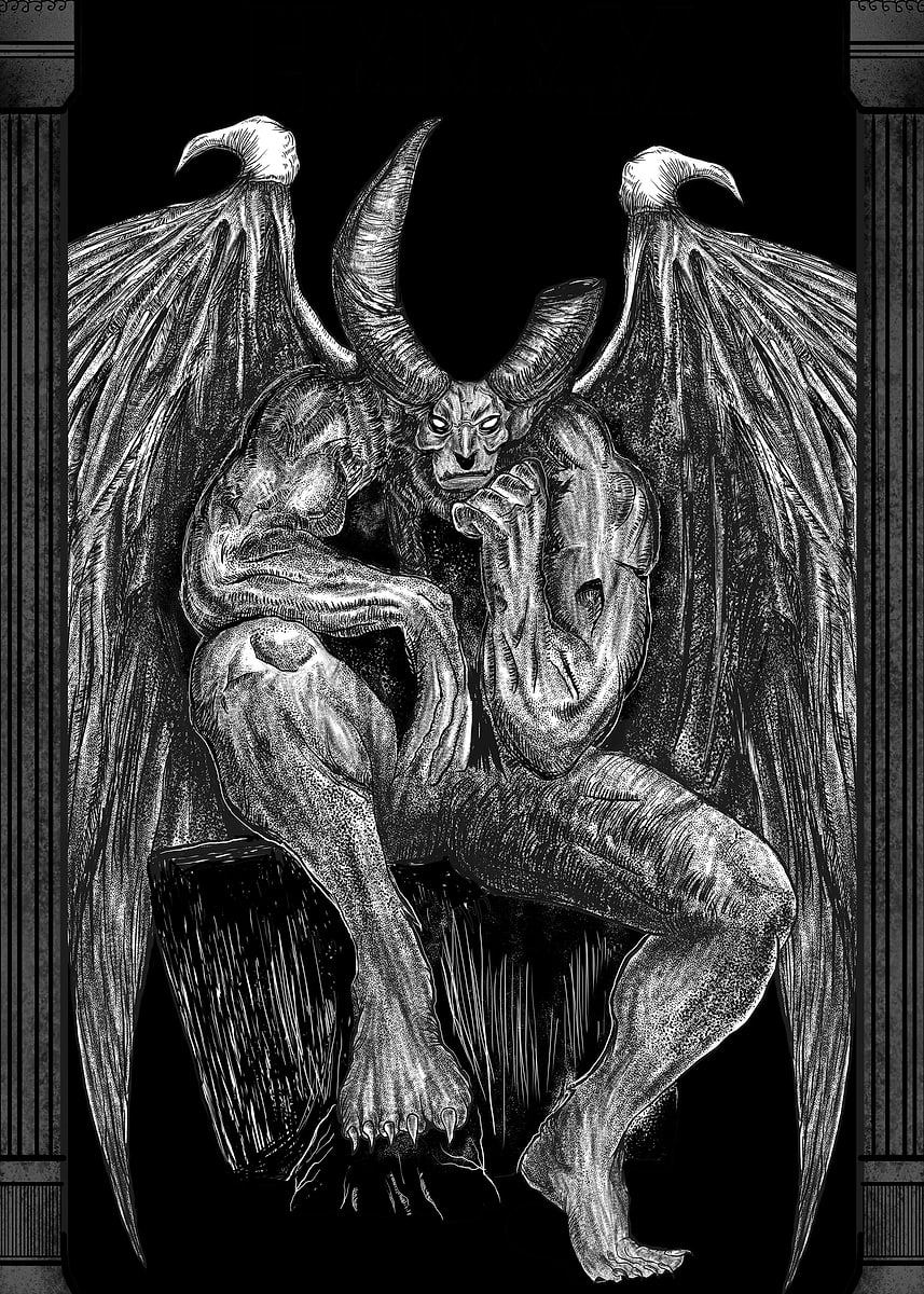 'Demon King Dark Art' Poster, picture, metal print, paint by ...