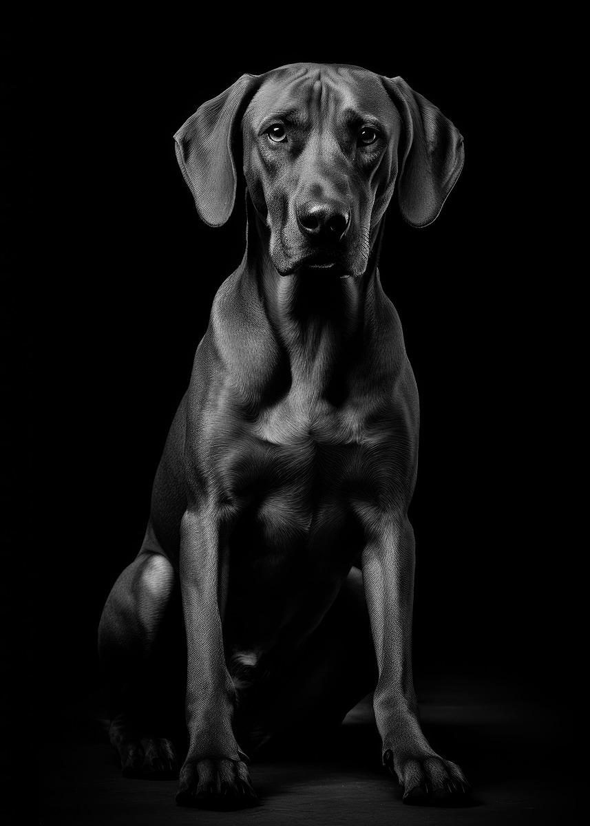 'Rhodesian Ridgeback' Poster, picture, metal print, paint by Fayt ...