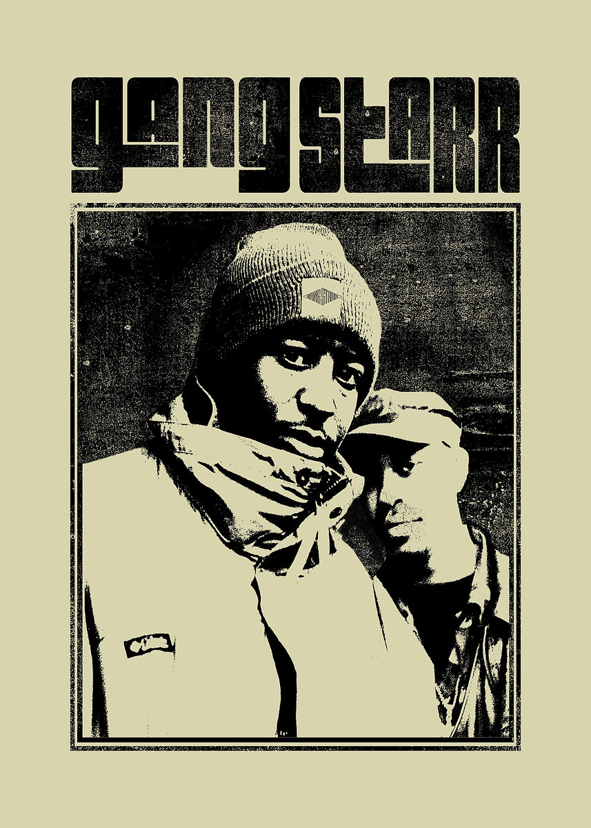 'Retro Gang Starr' Poster, picture, metal print, paint by ayeaye korean ...
