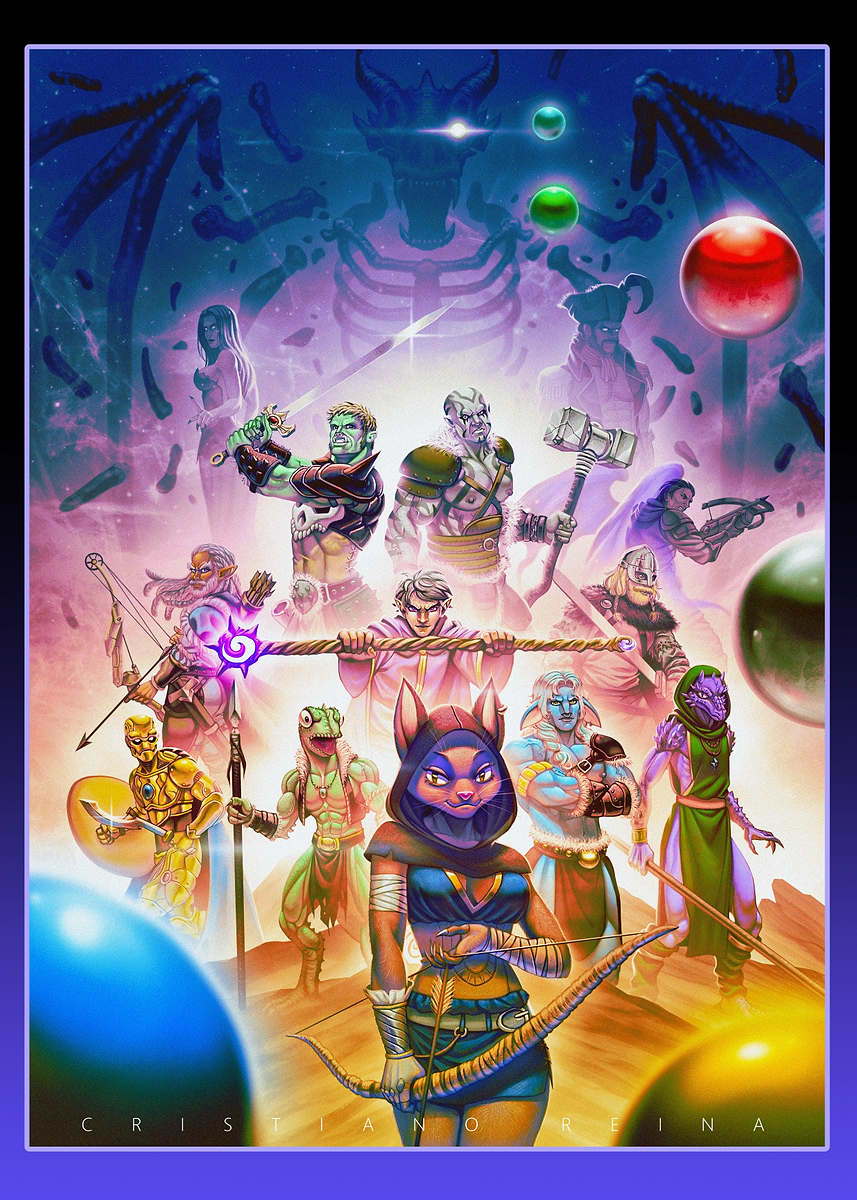 'The fantasy league' Poster, picture, metal print, paint by Cristiano ...