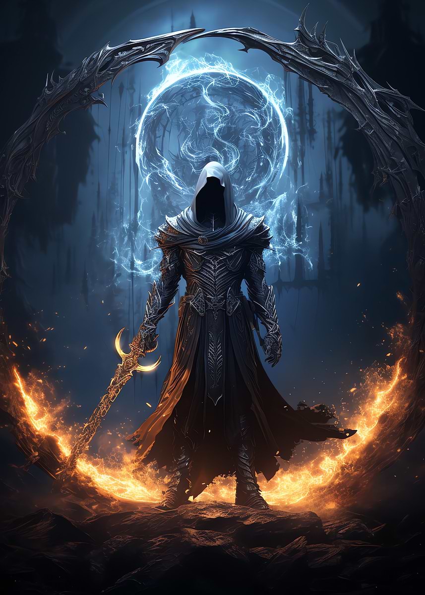 'Grim Reaper Death Lord' Poster, picture, metal print, paint by Fleur ...