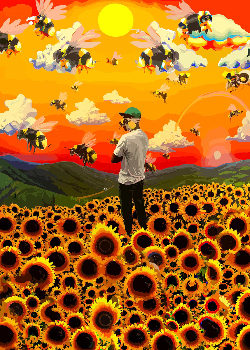 'Flower Boy Cute' Poster, picture, metal print, paint by Tyler Rake ...