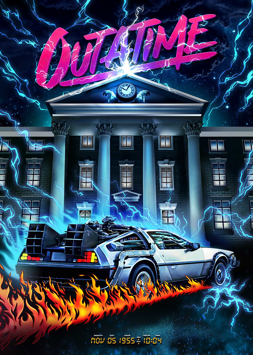 'It’s time to go Back!' Poster, picture, metal print, paint by Back To ...