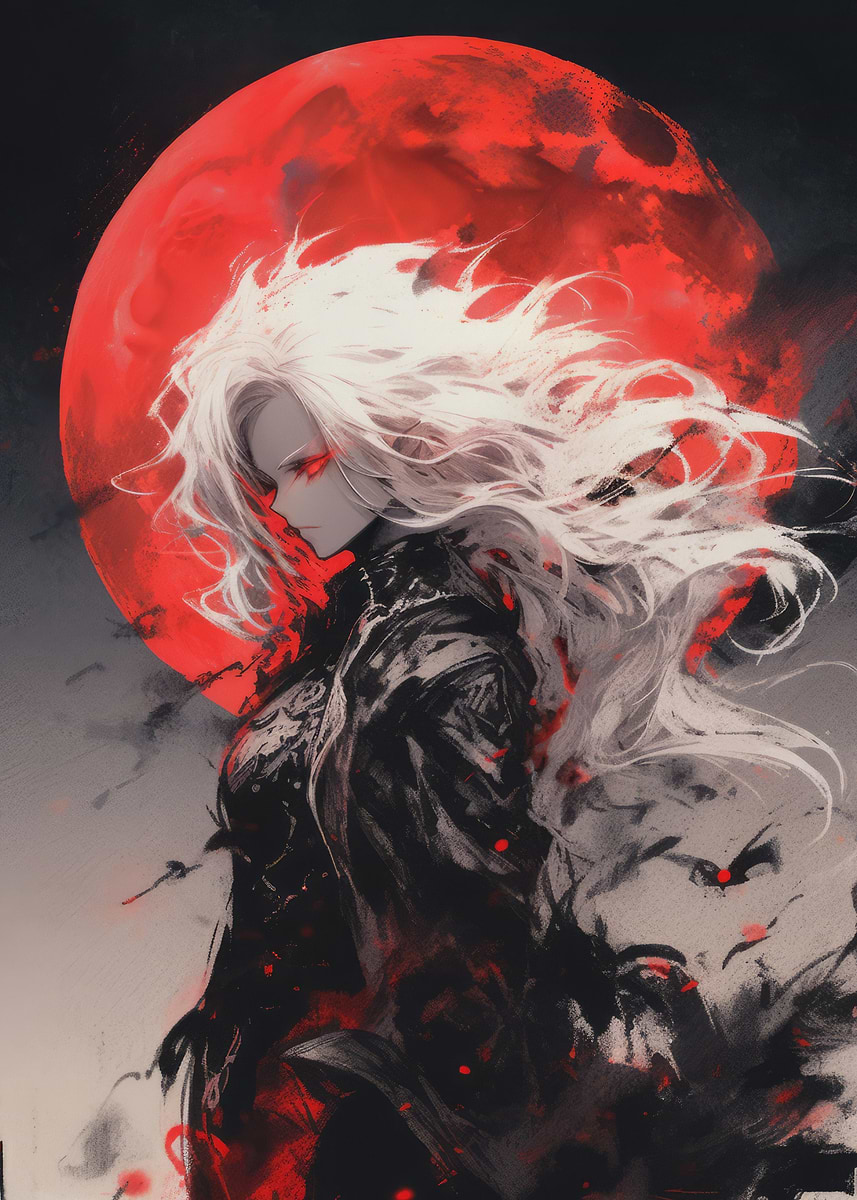 'The Blood Moon' Poster, picture, metal print, paint by Novanity | Displate