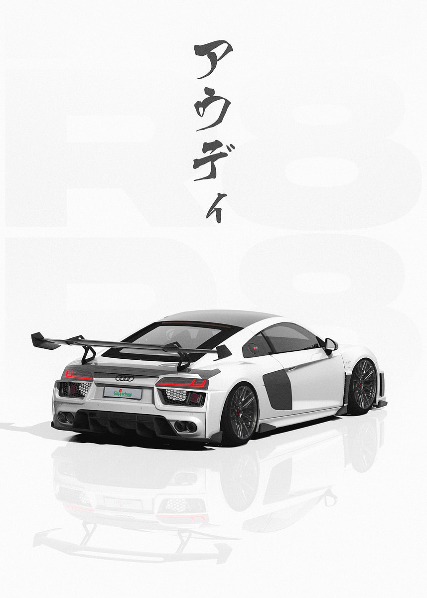 'Audi R8 ABT Performance' Poster, picture, metal print, paint by ...