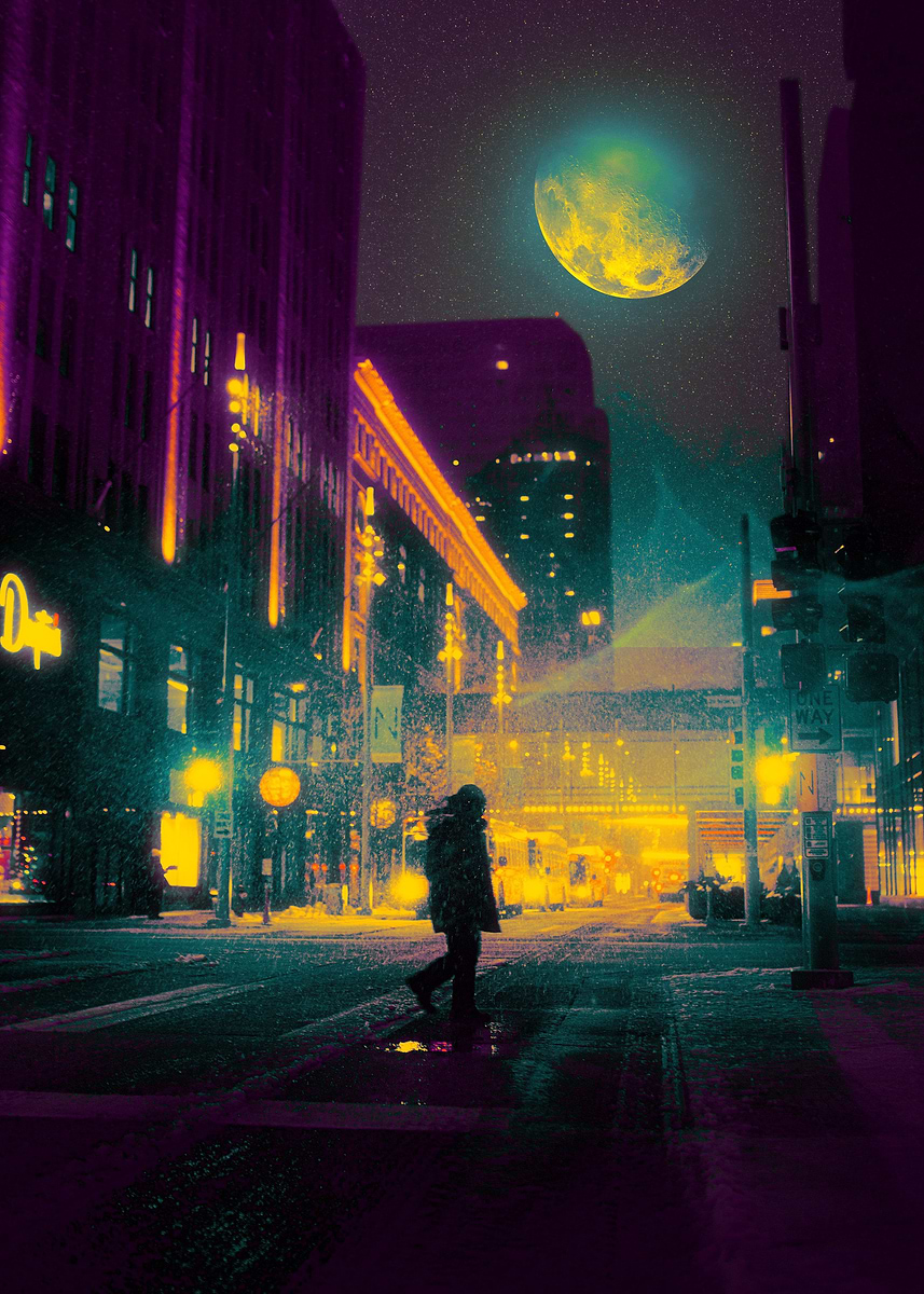 'Gloomy Night' Poster, picture, metal print, paint by Visions of ...