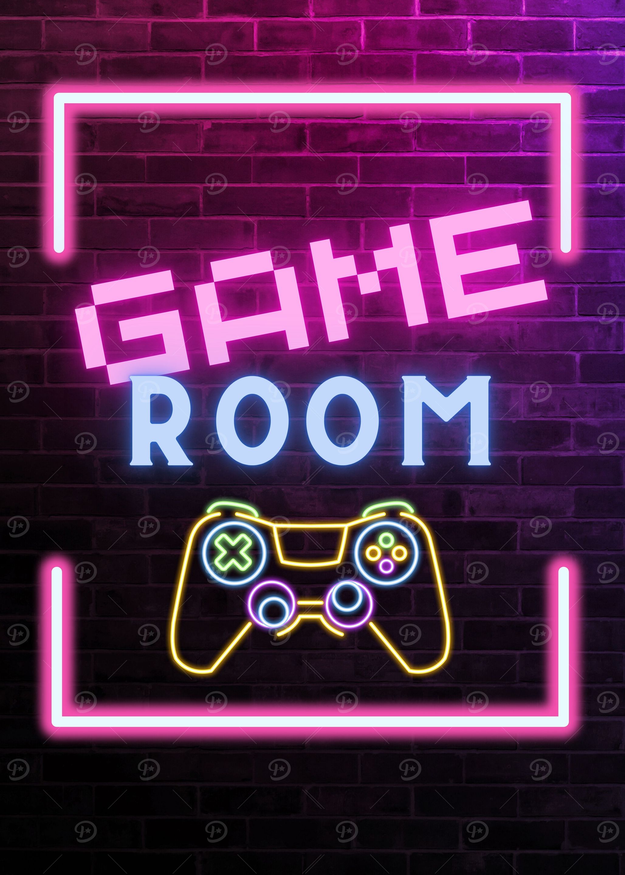 'Game Room' Poster, picture, metal print, paint by Tech Manis | Displate