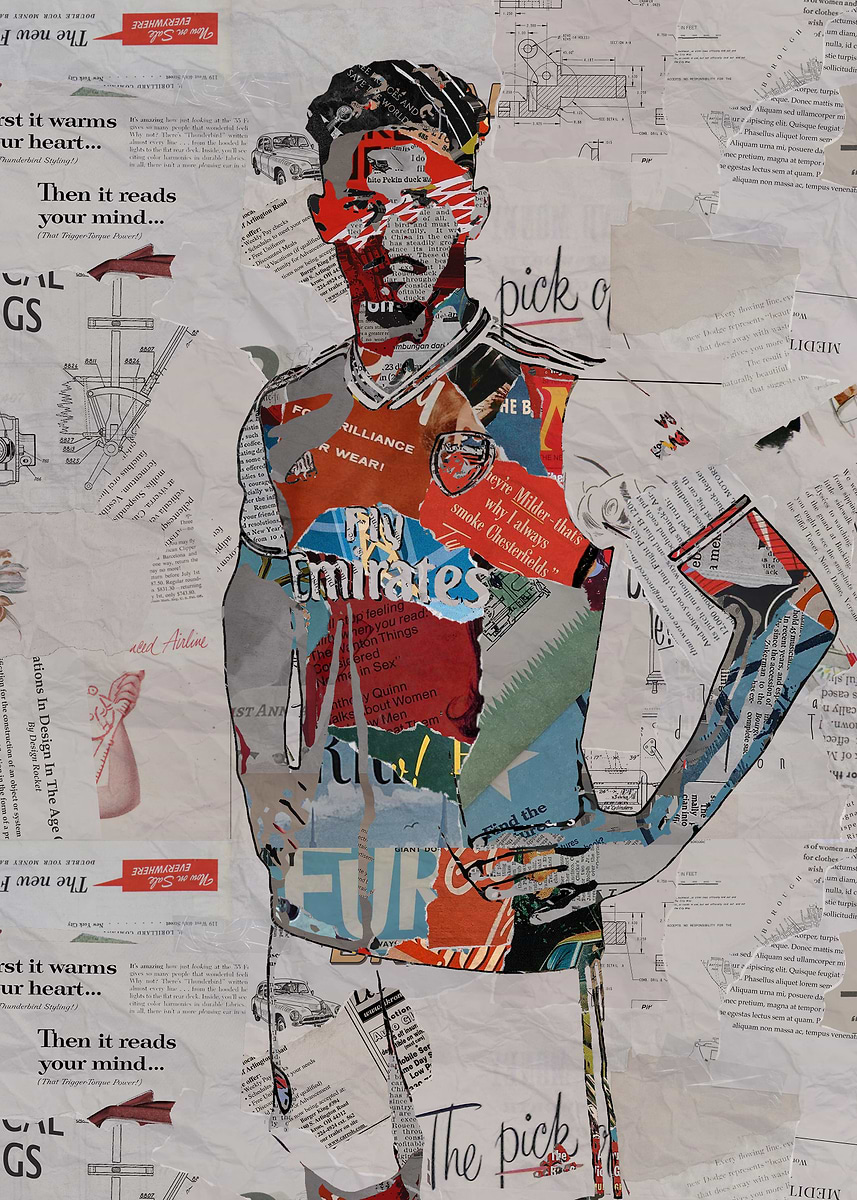 'William Saliba Portrait' Poster, picture, metal print, paint by Angela ...