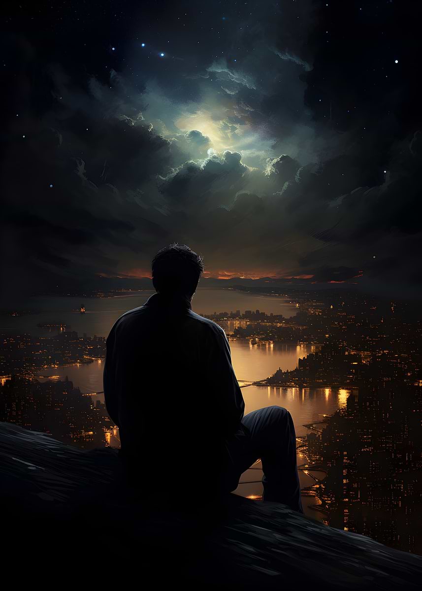 'Overthinking' Poster, picture, metal print, paint by AI Art Architect ...