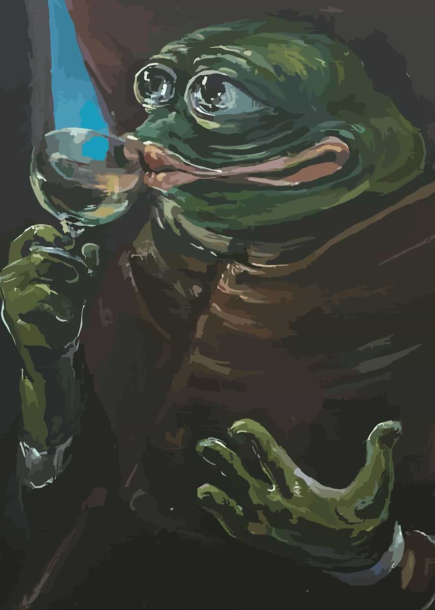 'Pepe the frog' Poster, picture, metal print, paint by F1 Super Car ...