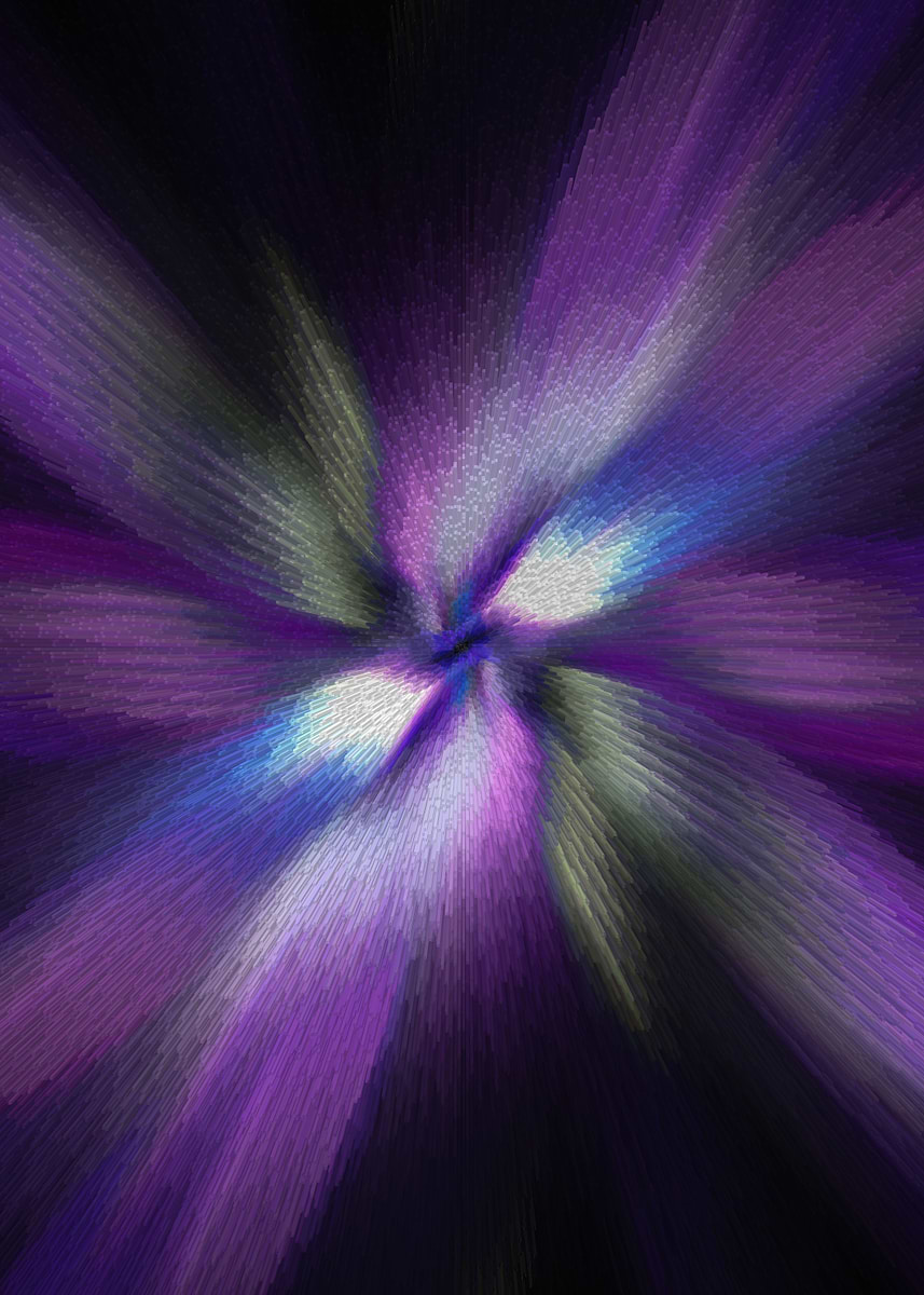 'Abstract Floral Rotation' Poster, picture, metal print, paint by ...