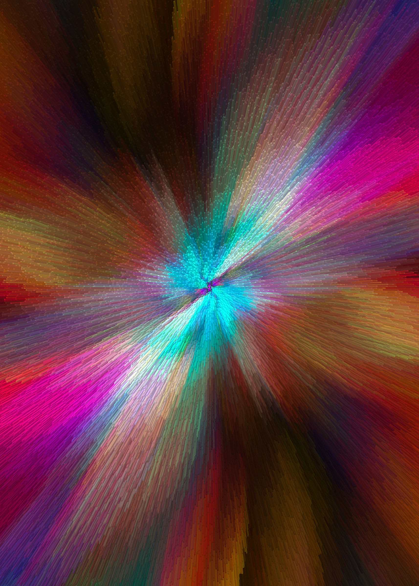 'Abstract Floral Rotation' Poster, picture, metal print, paint by ...