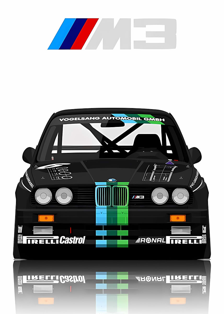 'BMW ' Poster, picture, metal print, paint by Art Joy johan | Displate