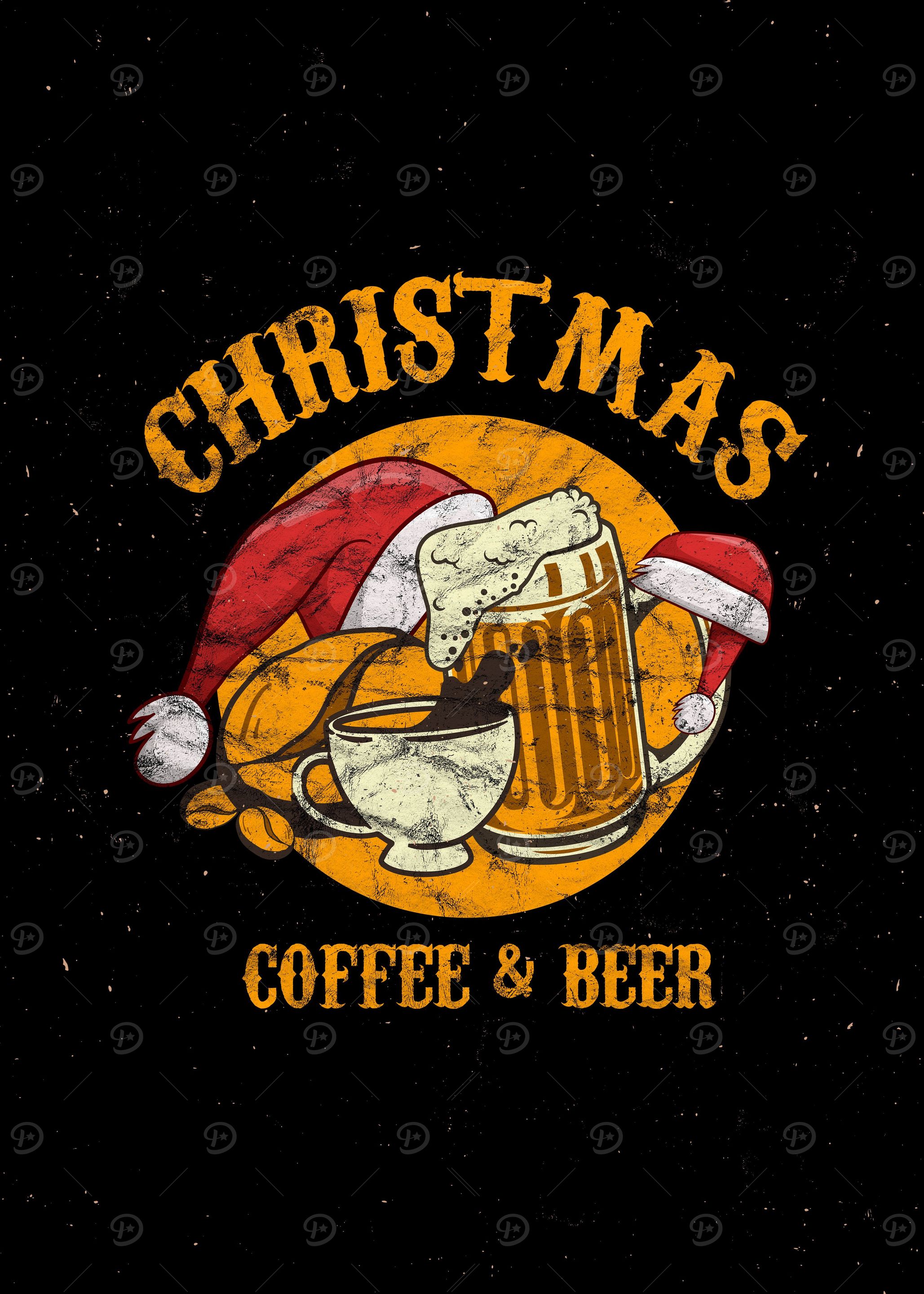 'Christmas Drink' Poster, picture, metal print, paint by Babazuka zuka ...
