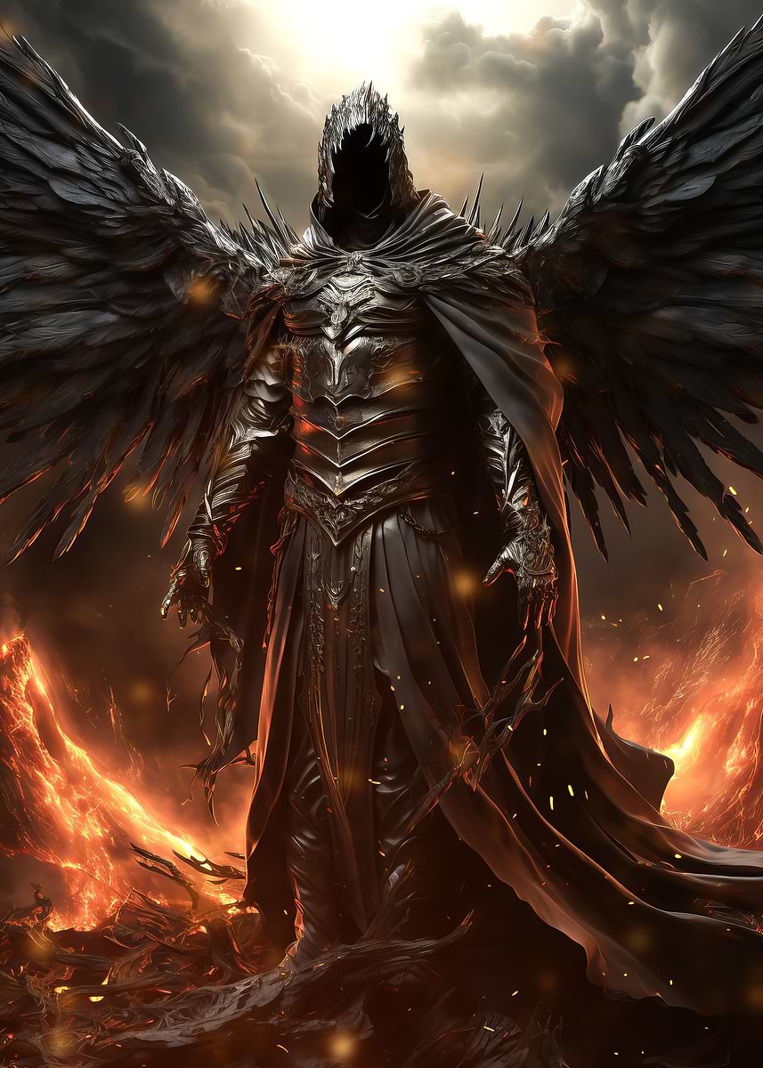 'Raven Knight' Poster, picture, metal print, paint by Karolina ...