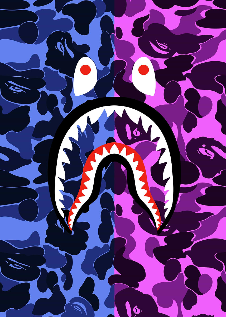 'BAPE' Poster, picture, metal print, paint by Javeline E | Displate