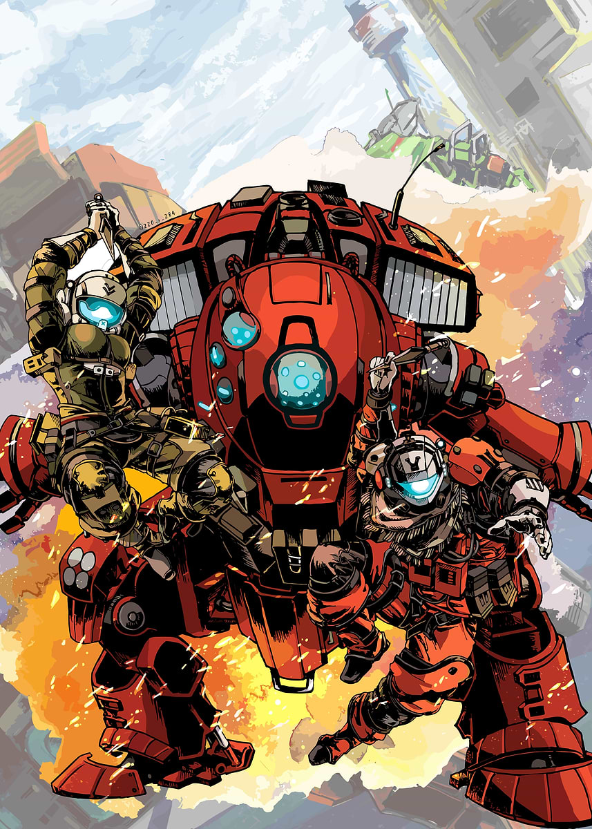 'titanfall gaming mass' Poster, picture, metal print, paint by Kelana ...