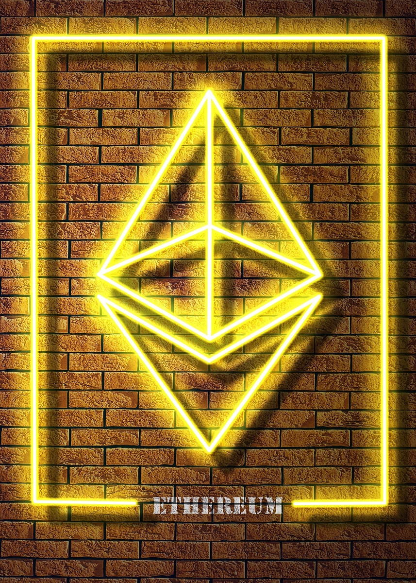 'NEON ETHEREUM SIGN' Poster, picture, metal print, paint by Abdull Obaa ...