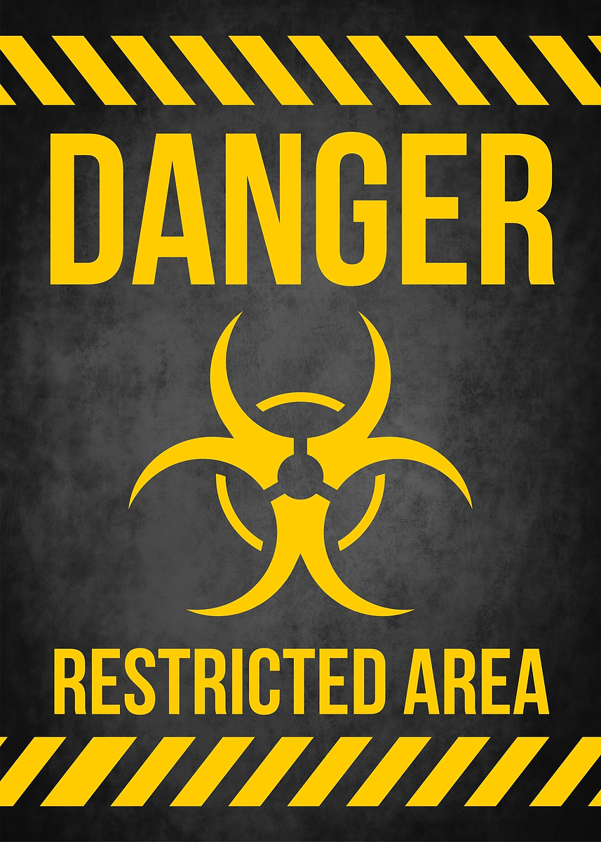 'Danger ' Poster, picture, metal print, paint by Poster Collections ...