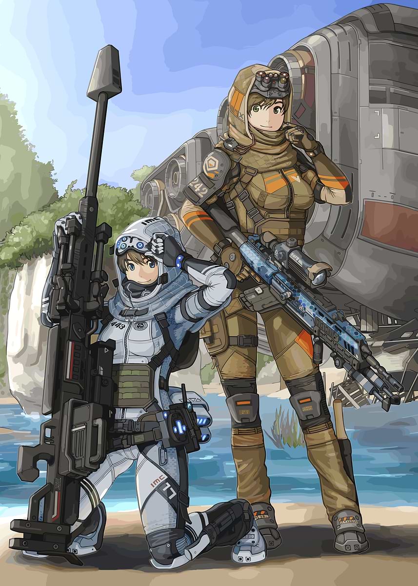 'titanfall game' Poster, picture, metal print, paint by polytron | Displate