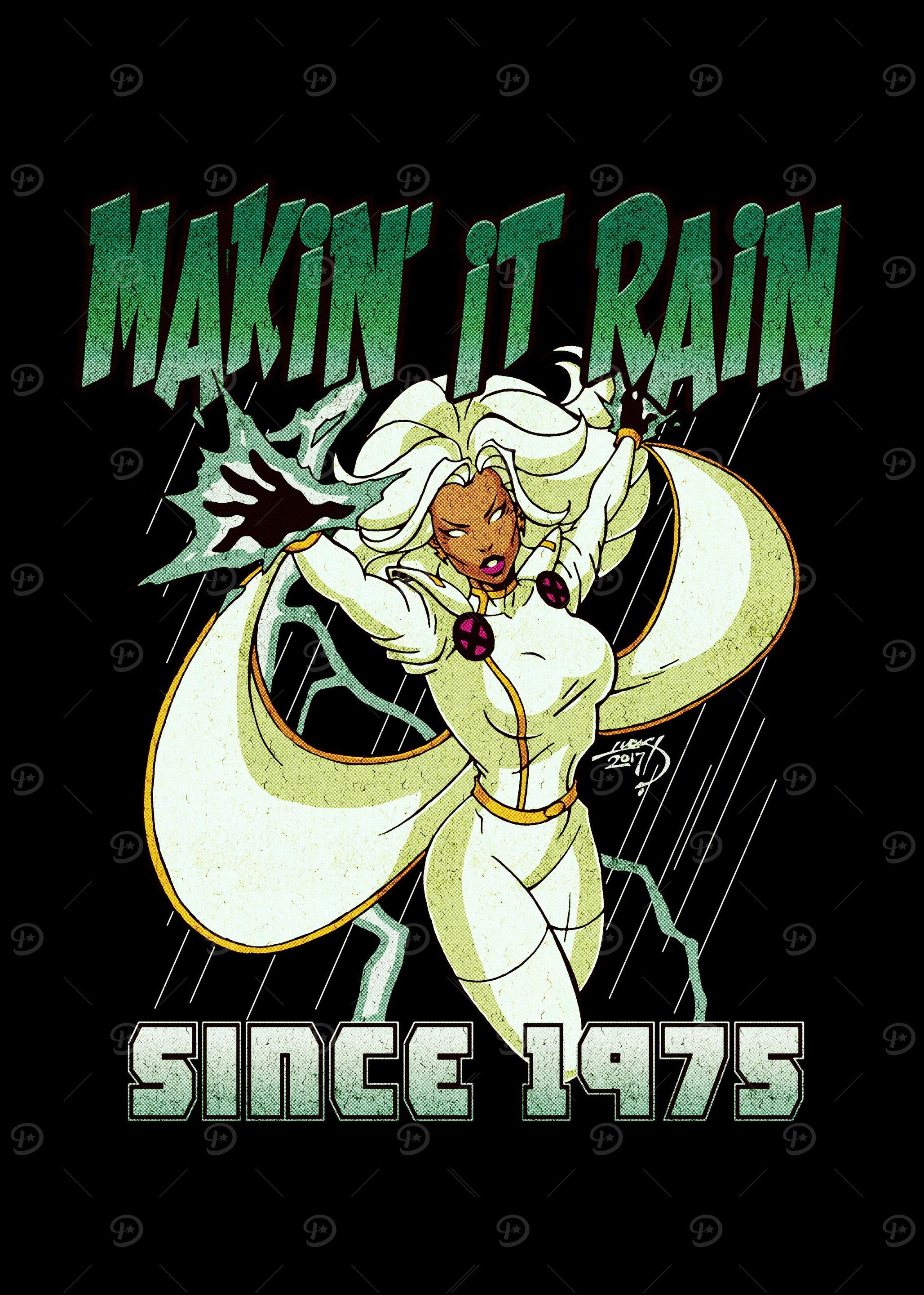 'makin it rain' Poster, picture, metal print, paint by riyadi elyas ...