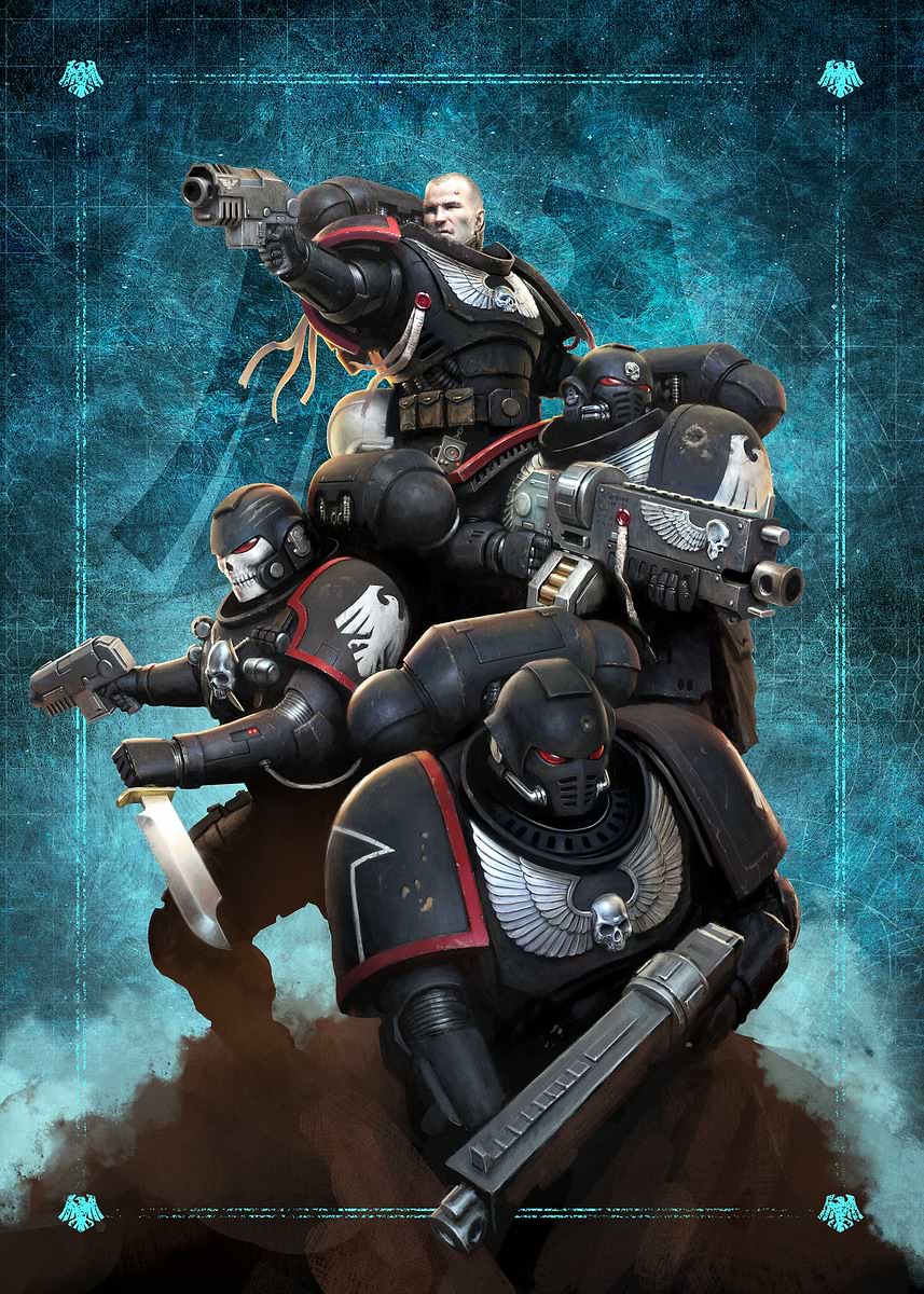'Raven Guard Kill Team' Poster, picture, metal print, paint by ...